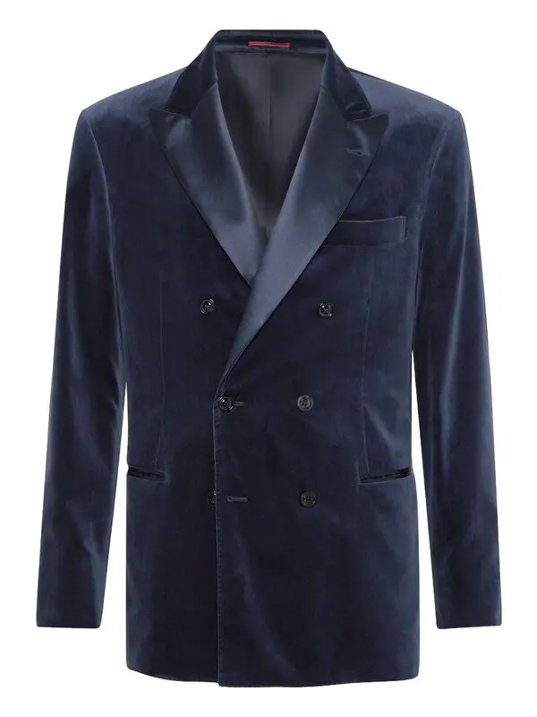 Brunello Cucinelli Tuxedo Jacket - Blue