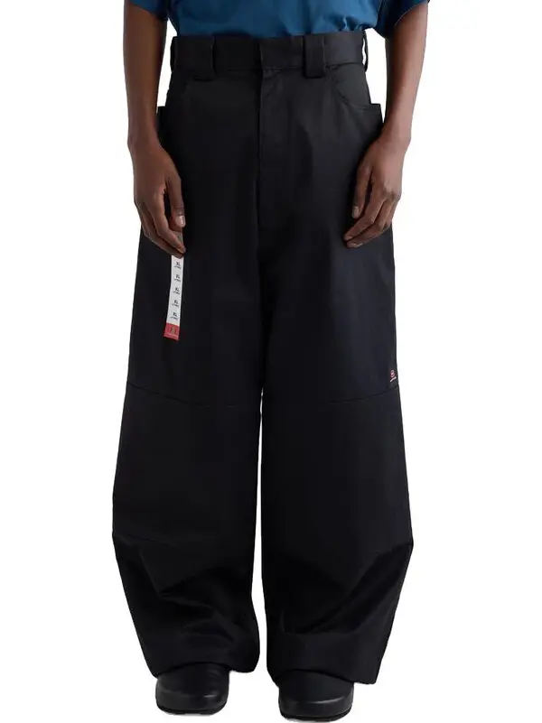 Balenciaga Oversized Cotton Twill Cargo Pants - 1000 Black