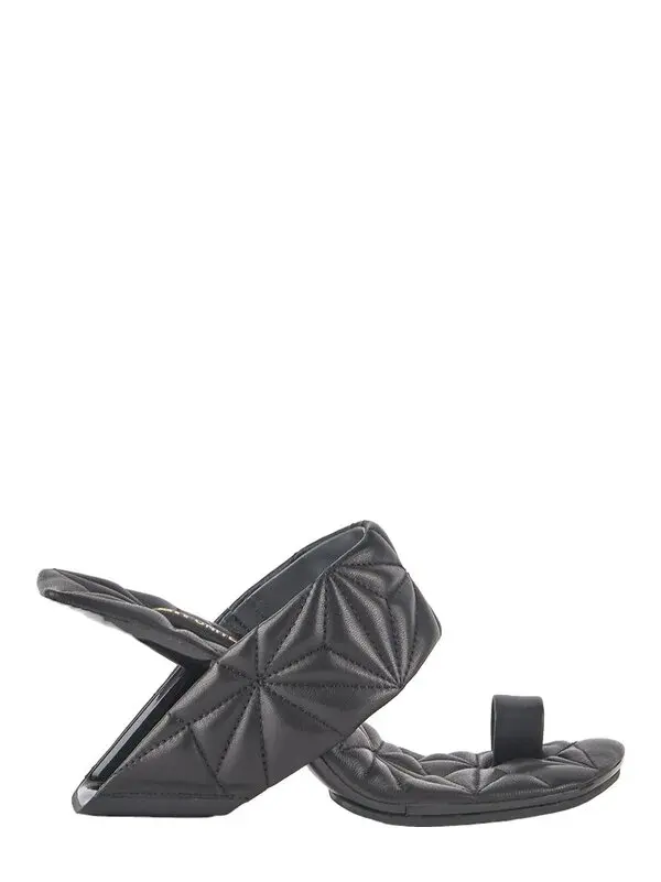 United Nude Loop Toe Hi Puffy Sandals - Black Puffy