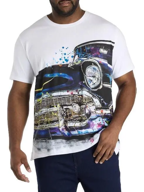 ROBERT GRAHAM DXL Big & Tall Highway Cruise Graphic Tee - Multi