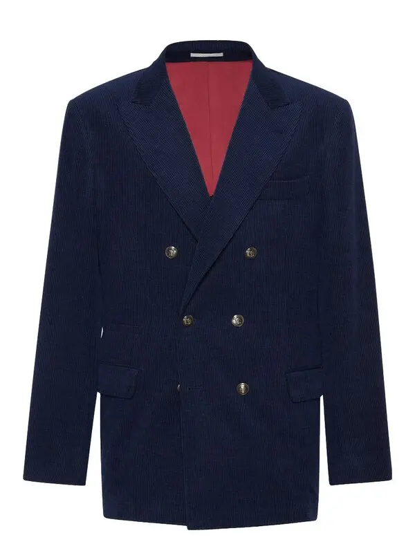 Brunello Cucinelli Corduroy Blazer - Sapphire