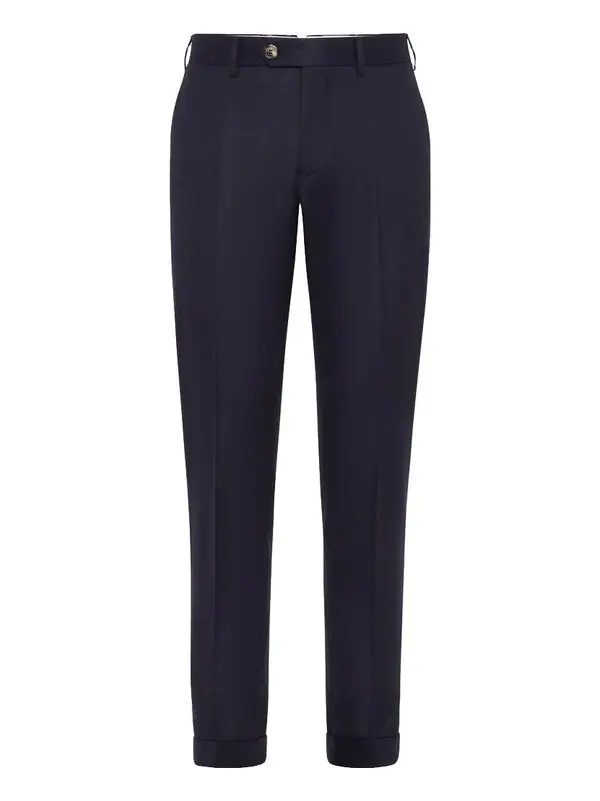 Brunello Cucinelli Italian Fit Trousers - Avio Blue