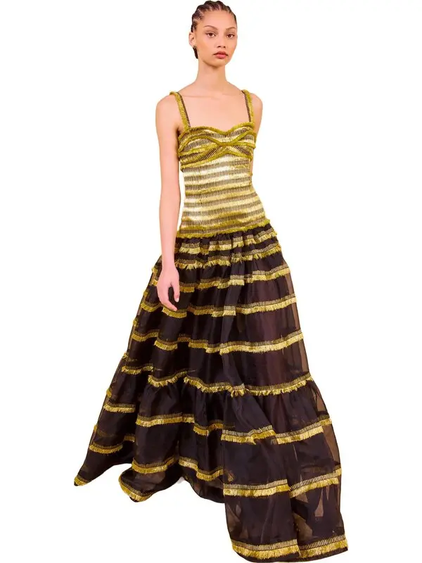 Ulla Johnson Kaleo Gown - Gold Spun