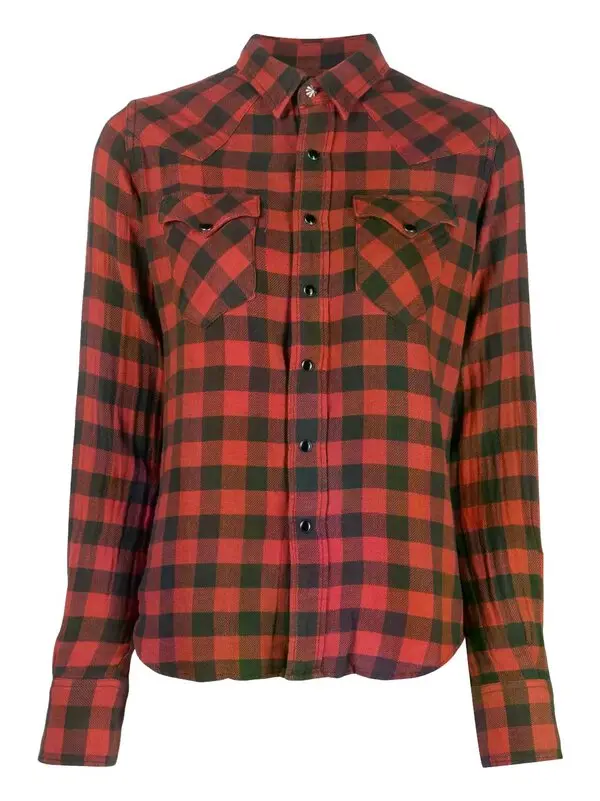 Ralph Lauren Check-print Linen Shirt - Red