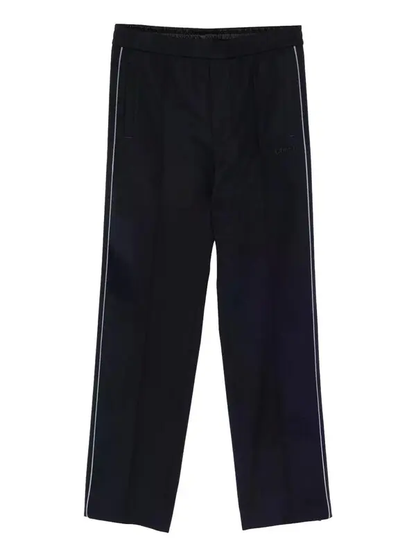 Gucci Logo-patch Trousers - Blue
