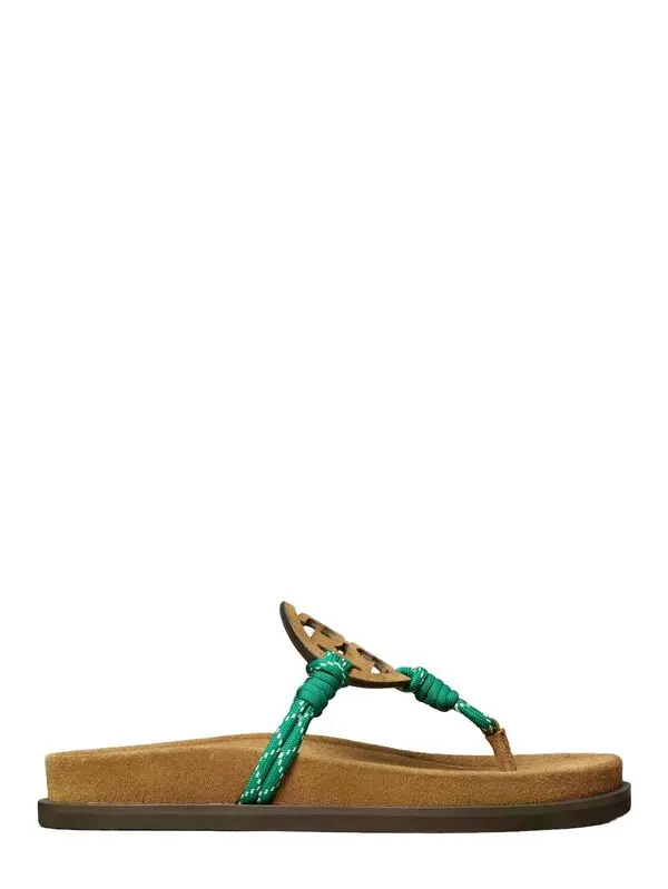 Tory Burch Miller Cloud Thong Flat Sandals - Brown
