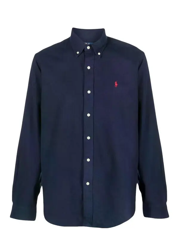 Polo Ralph Lauren Polo Pony Button-up Cotton Shirt - Blue