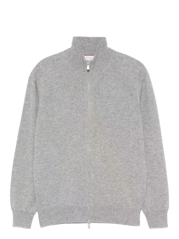 Brunello Cucinelli Cashmere Cardigan - Grey