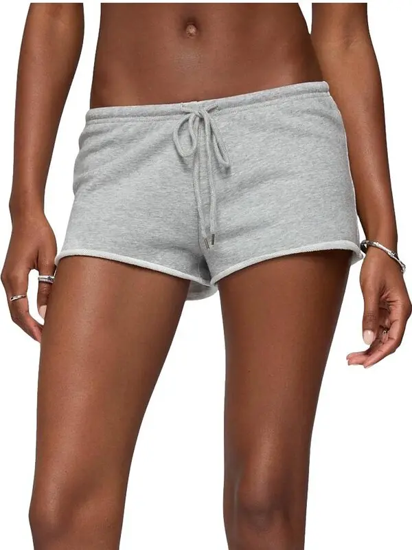 EDIKTED French Terry Shorts - Gray Melange