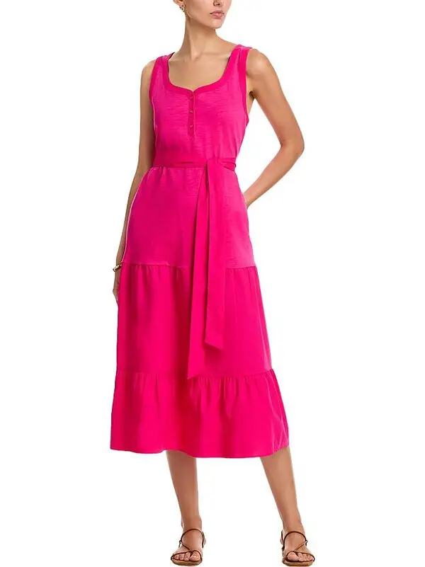 Tommy Bahama Sunrise Shores Midi Dress - Bright Blush