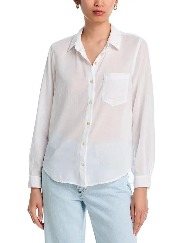 Bella Dahl Pocket Button-down Shirt - White