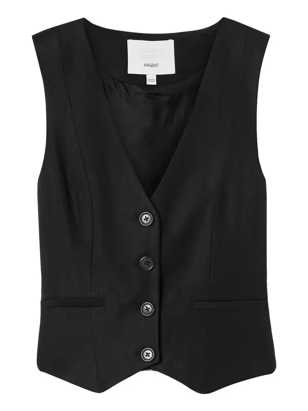 Citizens Of Humanity Argent Twill Vest - Black