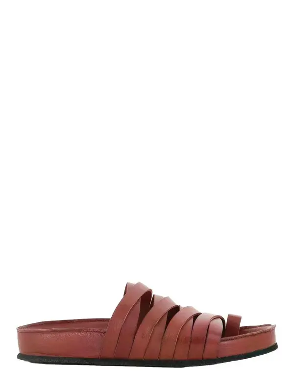 PANTANETTI Strap-detail Sandals - Brown