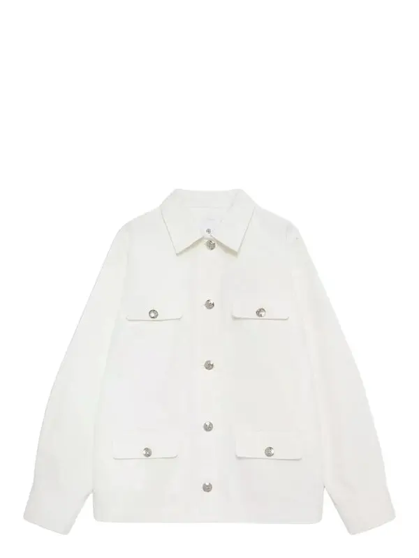 ANINE BING Oversized Button-up Jacket - White
