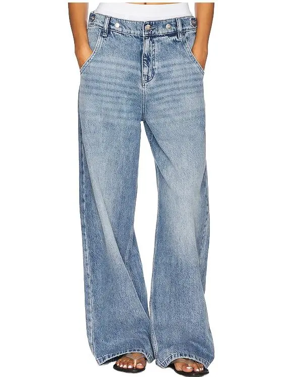 SEVENTY + MOCHI Ali Tab Wide Leg Jeans - Melrose
