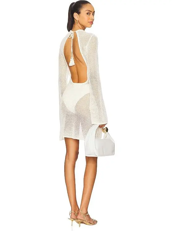 L*Space Cleo Crochet Knit Dress - Cream