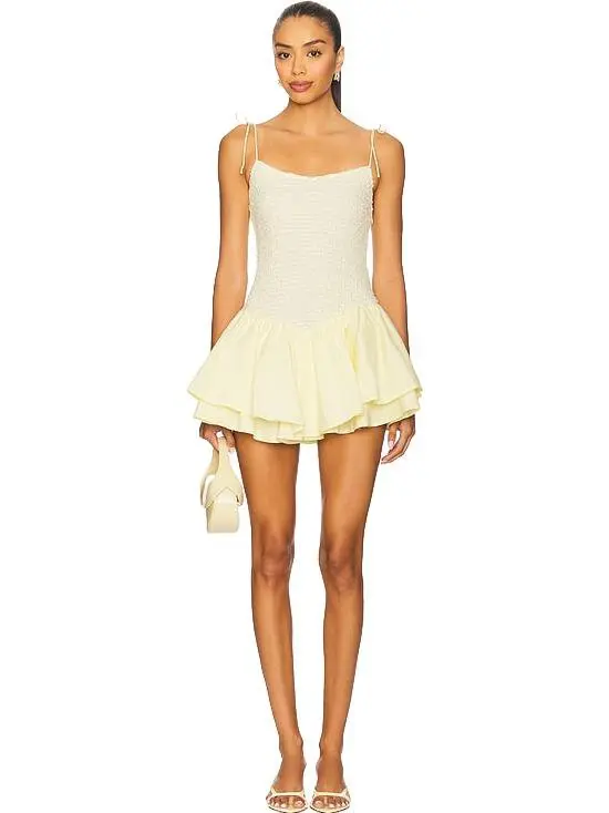 Majorelle Keke Mini Dress - Butter Yellow