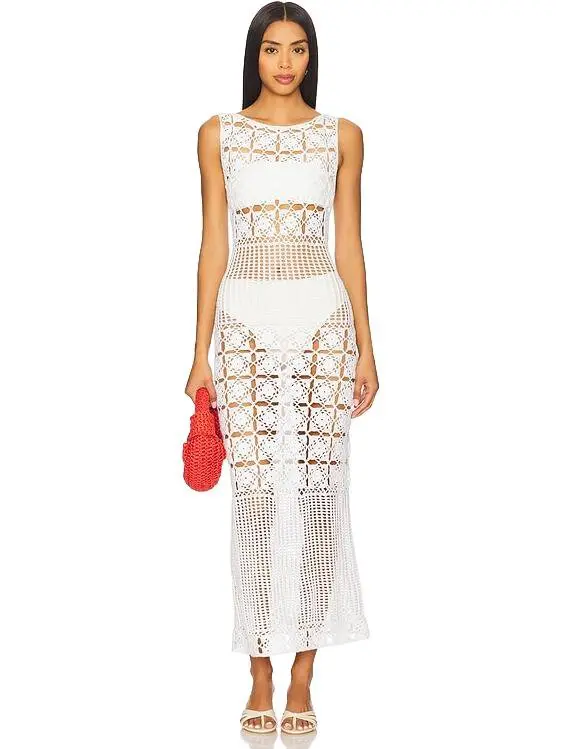 Tularosa Mikio Midi Dress - White