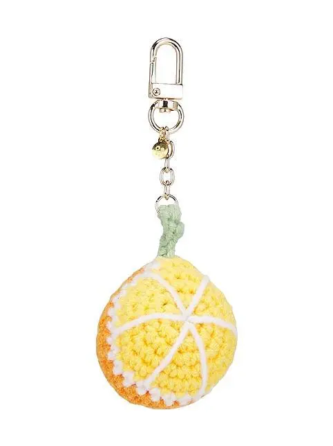 PETIT MOMENTS Knit Fruit Keychain Set - Lemon