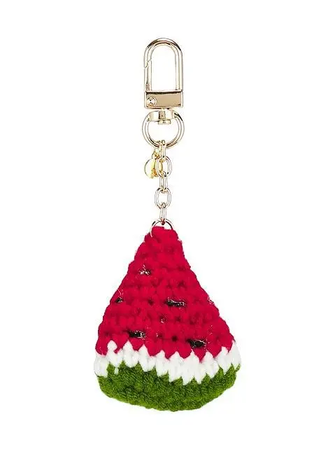 PETIT MOMENTS Knit Fruit Keychain - Watermelon