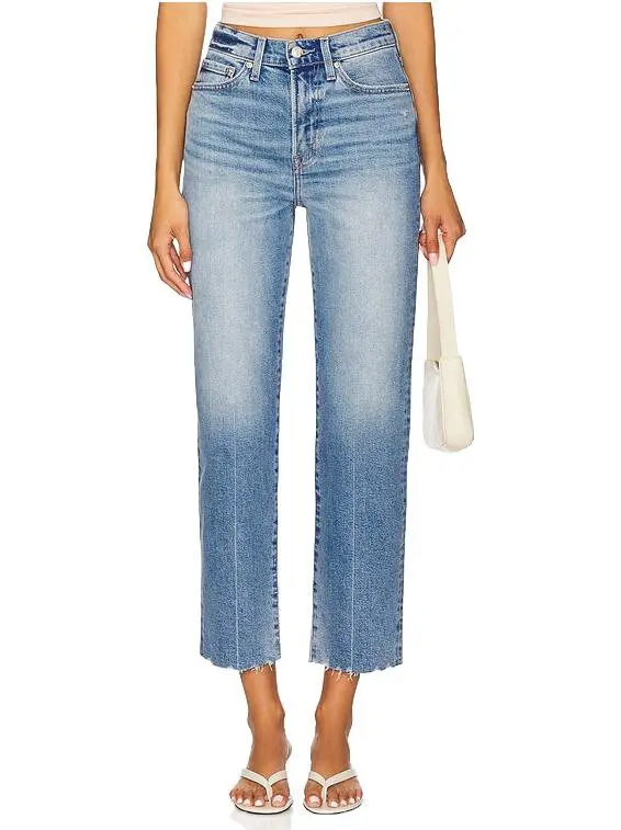 PISTOLA Charlie High Rise Straight Leg Jeans - Blue