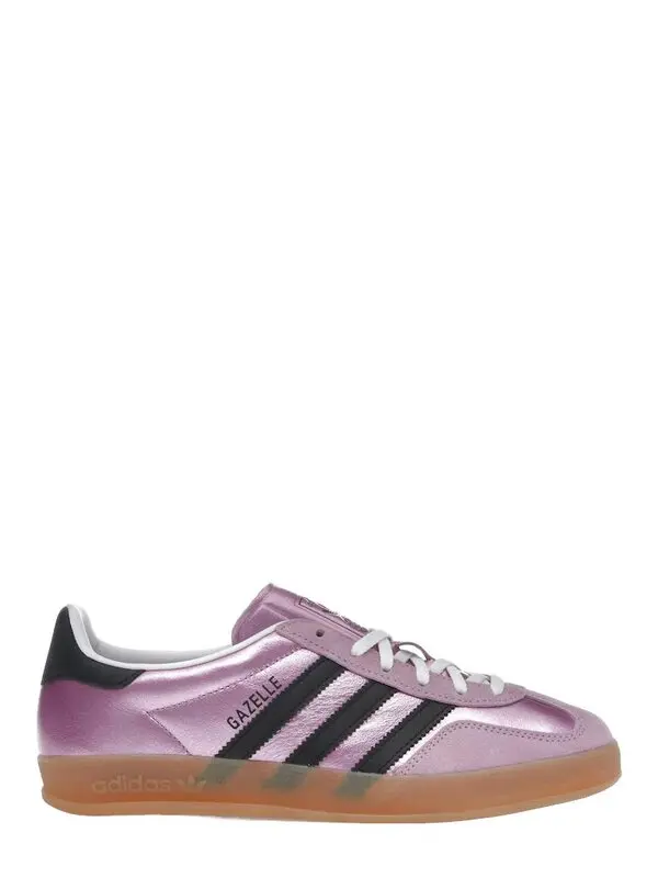 Adidas Gazelle Indoor Lace Up Sneakers - Bliss Lilac/core Black