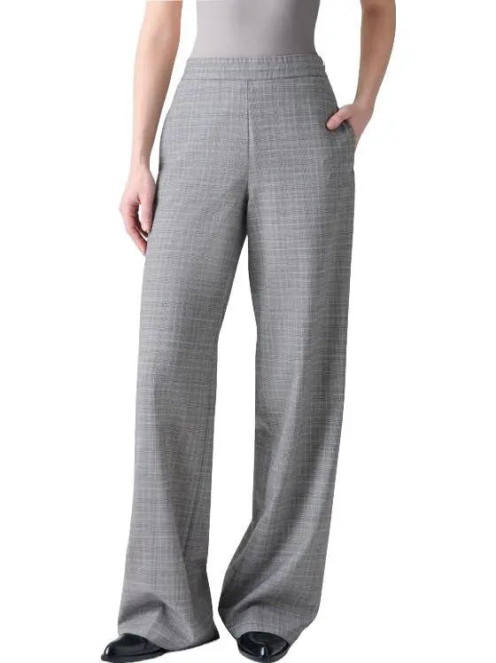 Akris Filibert Prince Of Wales Plaid Virgin Wool Pants - Black-terra