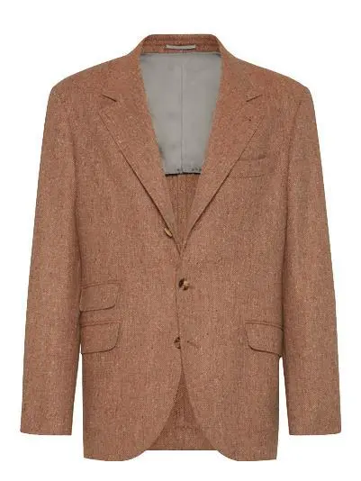 Brunello Cucinelli Deconstructed Cavallo Blazer - Light Brown