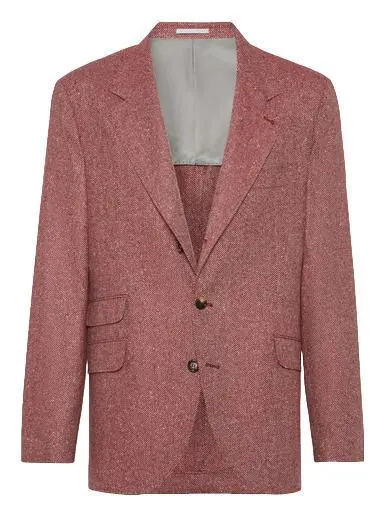 Brunello Cucinelli Deconstructed Cavallo Blazer - Purple-red