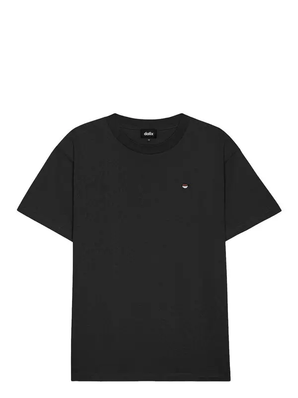 DALIX Lil Coffee Heavy Weight Cotton Tee - Black