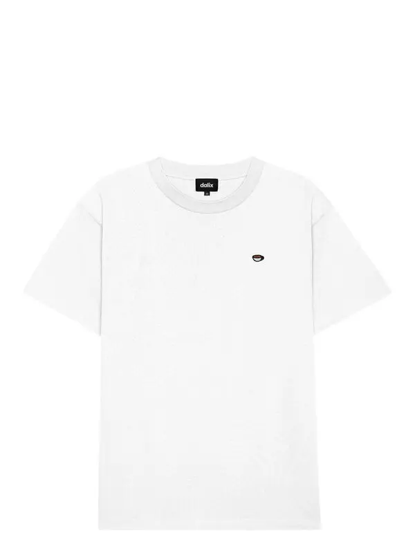 DALIX Lil Coffee Heavy Weight Cotton Tee - White