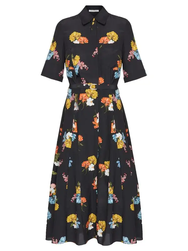 EMILIA WICKSTEAD Rubie Retro Bouquet Dress - Black