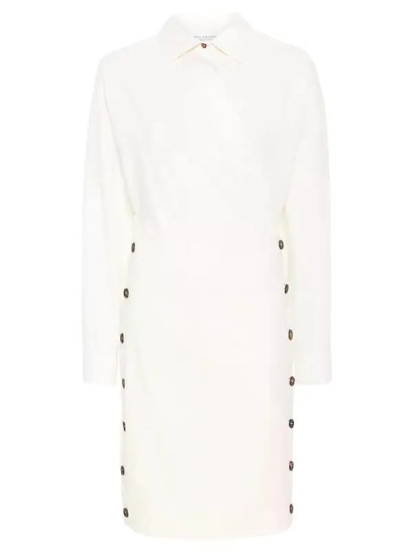 Philosophy Di Lorenzo Serafini Poplin Wrap Mini Dress - Neutrals