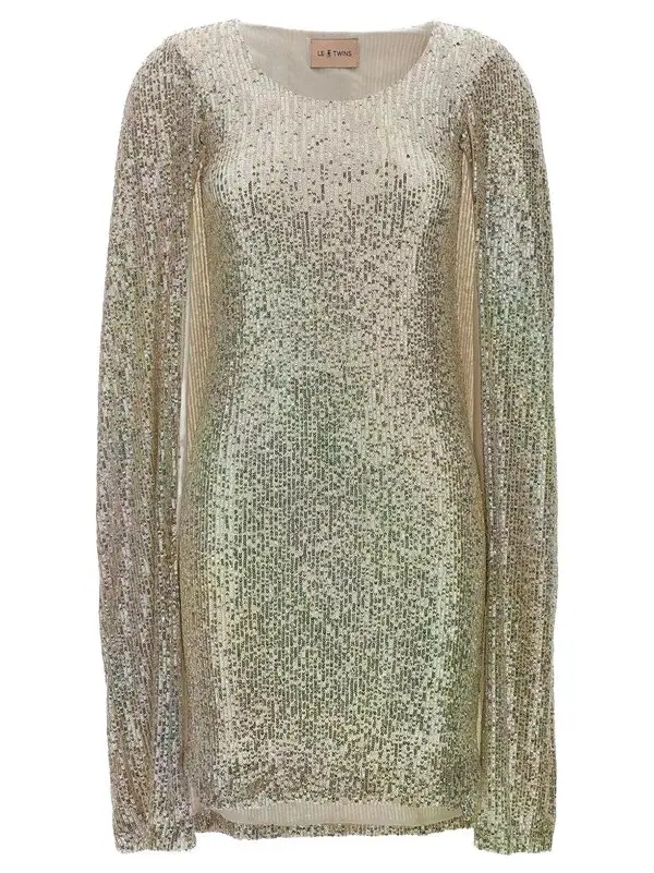 LE TWINS Villa Villa Mini Dress - Silver