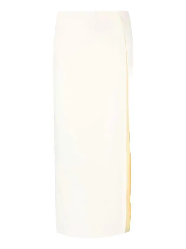 JIL SANDER Wrap Midi Skirt - Neutrals