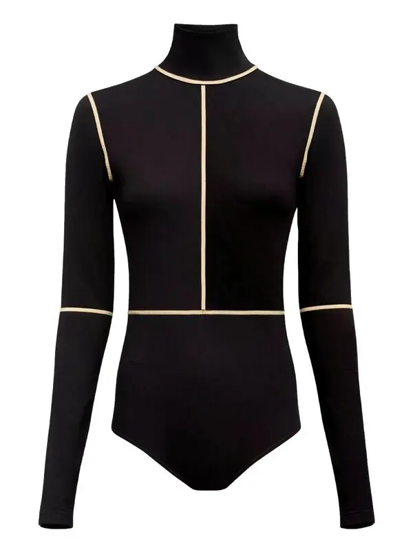MAISON MARGIELA Long-sleeved Bodysuit - Black