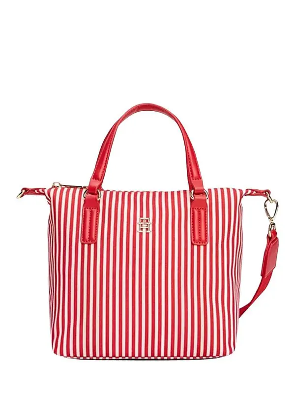 Tommy Hilfiger Striped Tote Bag - Red
