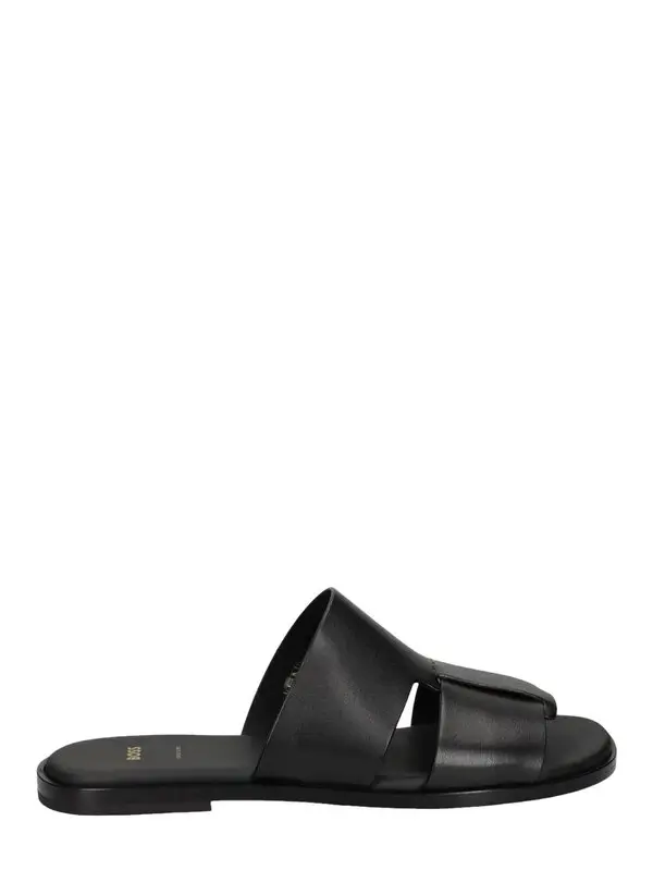 BOSS Leather Sandals - Black