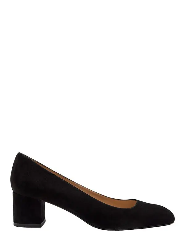 STUART WEITZMAN Maeve 50 Suede Pumps - Black