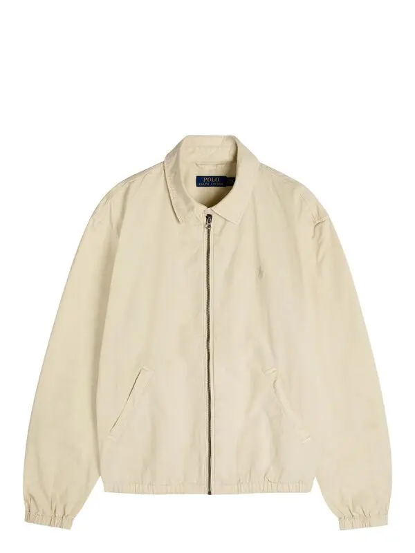 Ralph Lauren Logo-embroidered Cotton Jacket - Beige