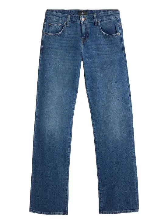 7 For All Mankind Low Straight Explorer Jeans - Denim
