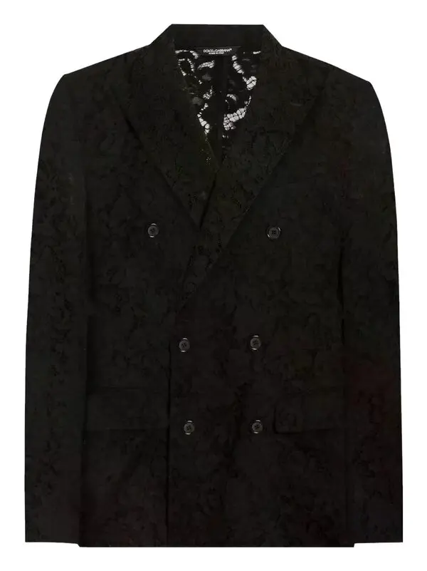 Dolce & Gabbana Sicilia Double-breasted Blazer - Black