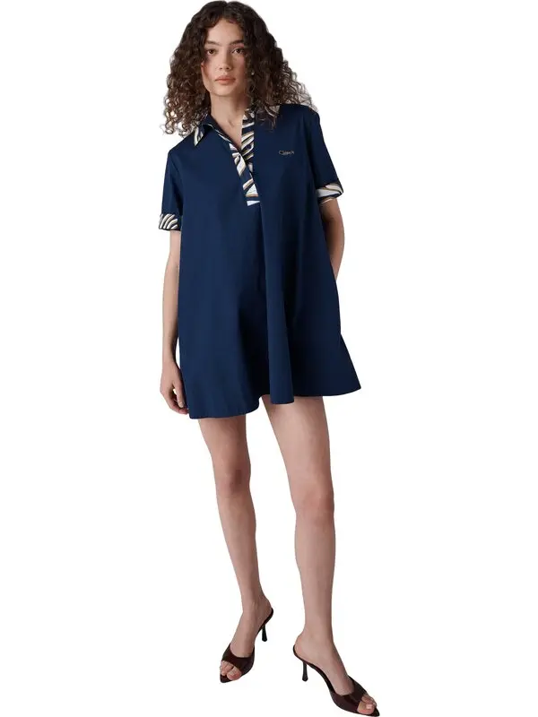 Diane Von Furstenberg Emmy Mini Dress - Classic Navy