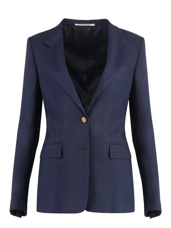 Tagliatore Single-breasted One Button Jacket - Blue