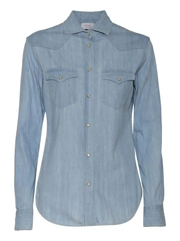 MAZZARELLI Denim Athena Shirt - Blue