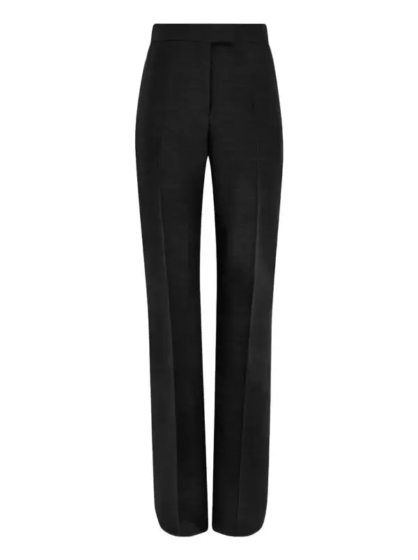 FERRAGAMO Faille Trousers - Black