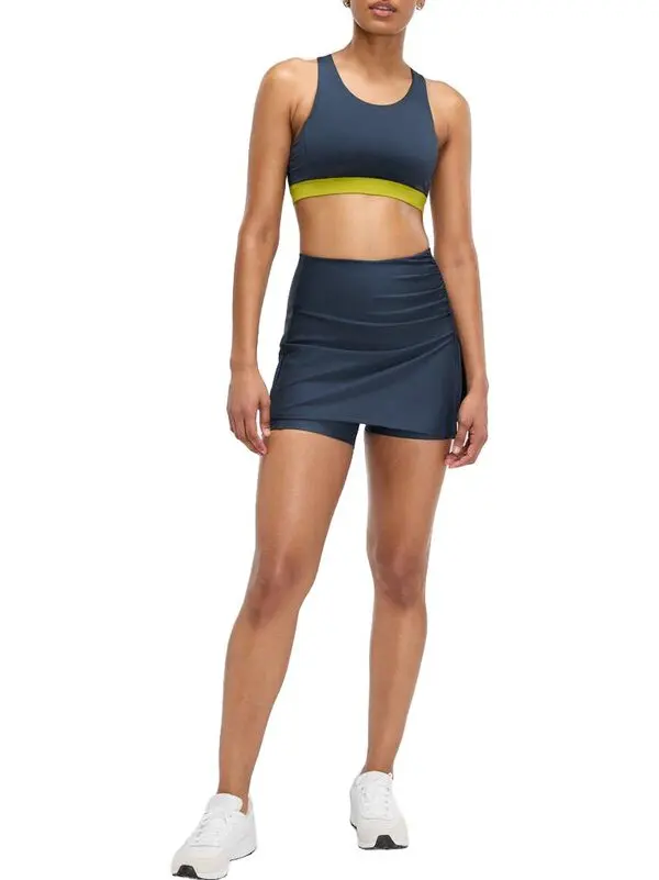 PELOTON Endurance Light Ruched Skort - Blue Nights