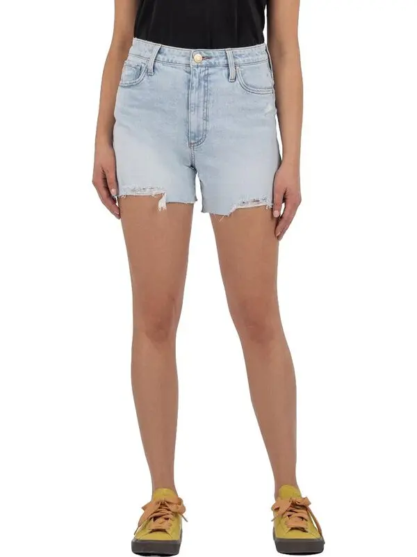 Kut From The Kloth Taylor Distressed Denim Shorts - Wisdom