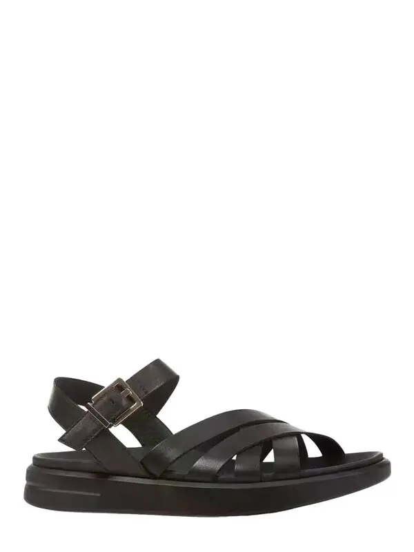 Geox Xand 2s Leather Sandals - Black