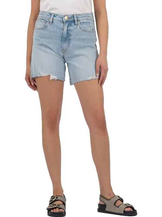 Kut From The Kloth Hailey High-waist Denim Shorts - Openness